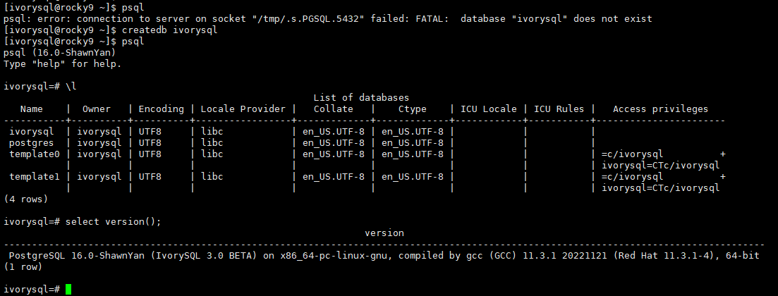 IvorySQL v3.0 新特性浅测 - 少安事务所